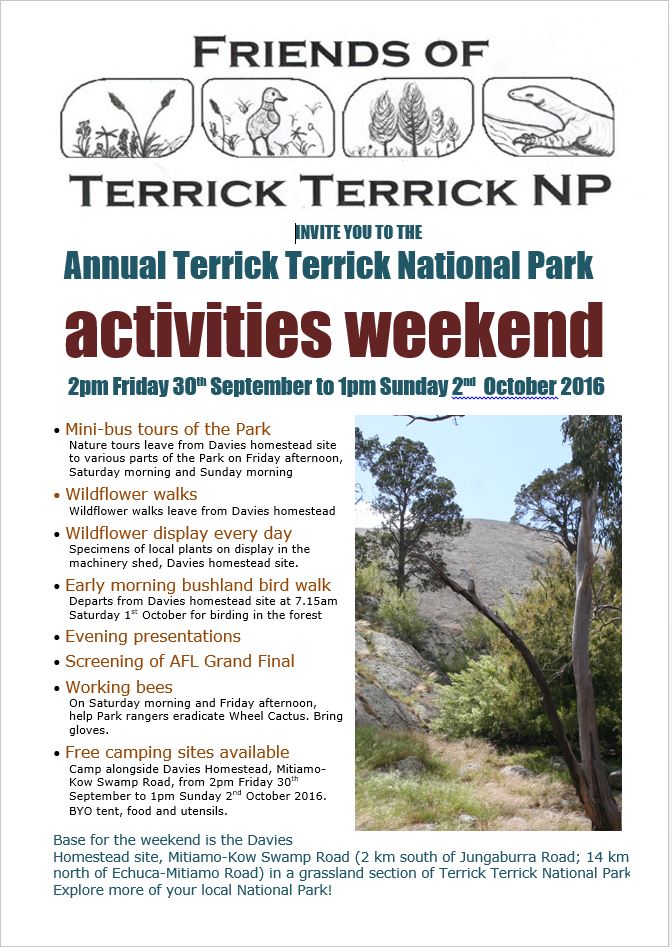 Friends of Terrick Terrick National Park – Activities Weekend – Loddon ...
